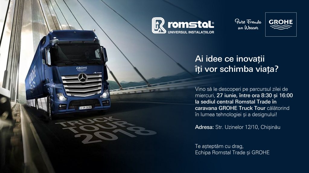 Caravana Grohe vine la Romstal! | Blog Romstal Moldova